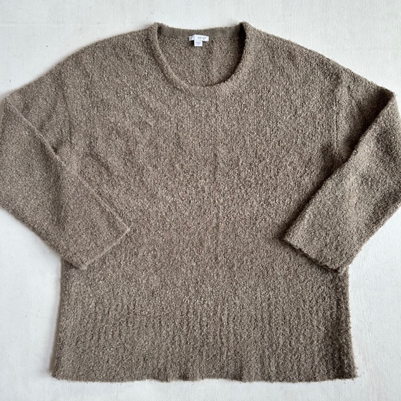 J. Jill | Sweaters | Jjill Tan Textured Knit Sweater | Poshmark